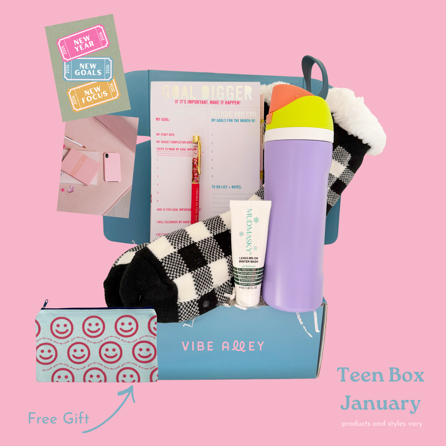 Monthly Gift Boxes For Girls | Trendy Gifts She'll Love! – Vibe Alley